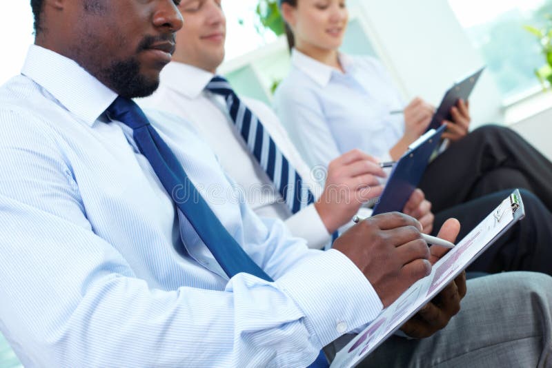 Written work stock image. Image of business, leader, businesspeople ...