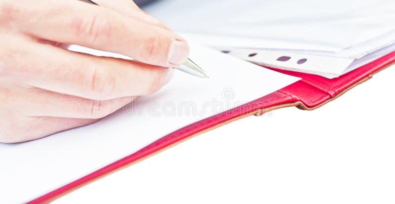 Writting of documents stock photo. Image of necktie, office - 20963344