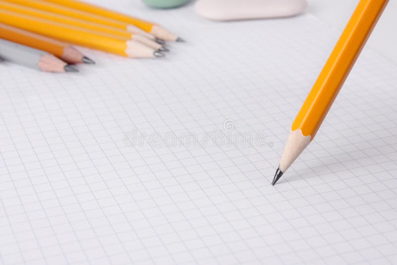 Writting with pencil stock photo. Image of graphite, white - 11067150