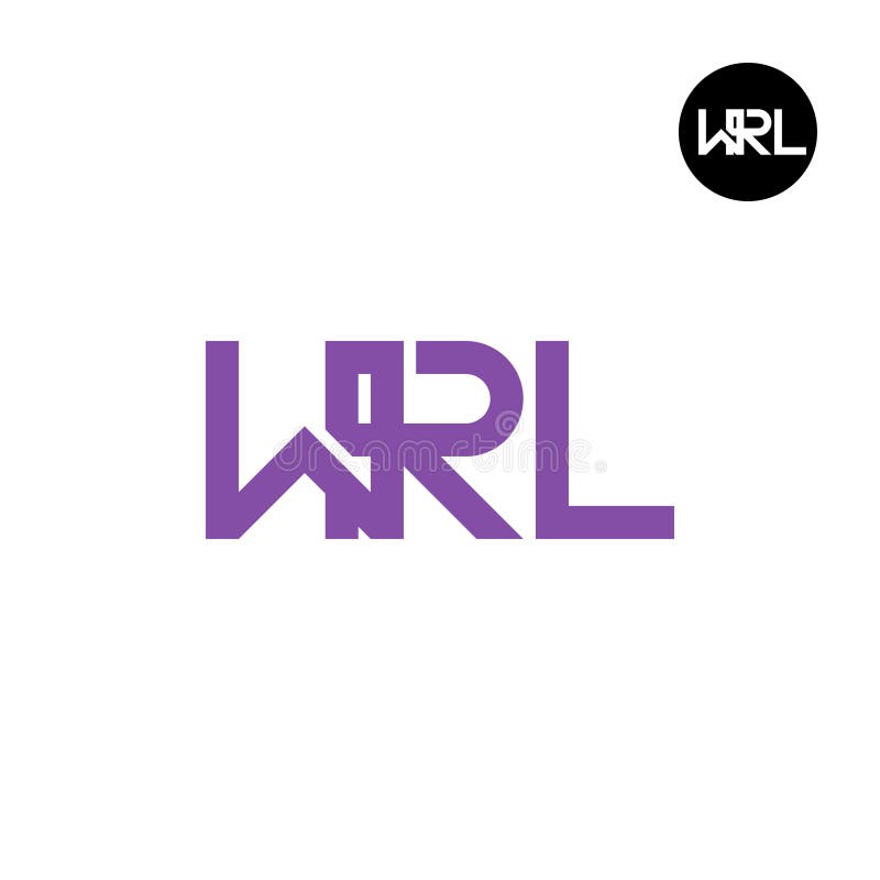 WRL Logo Letter Monogram Design Stock Vector - Illustration of design ...