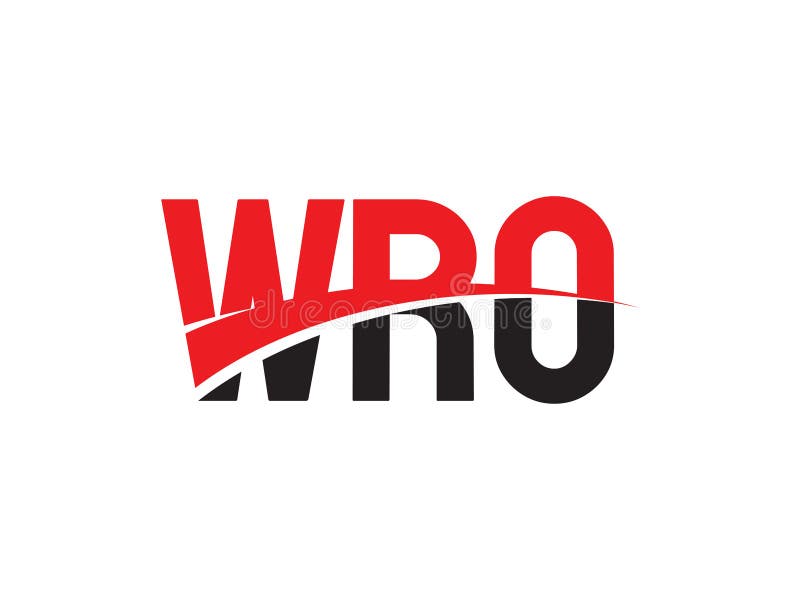 WRO Letter Initial Logo Design Vector Illustration Stock Vector ...