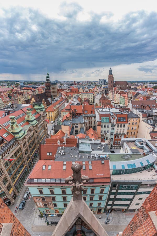 Wroclaw IV editorial image. Image of tower, wide, colors - 101317140