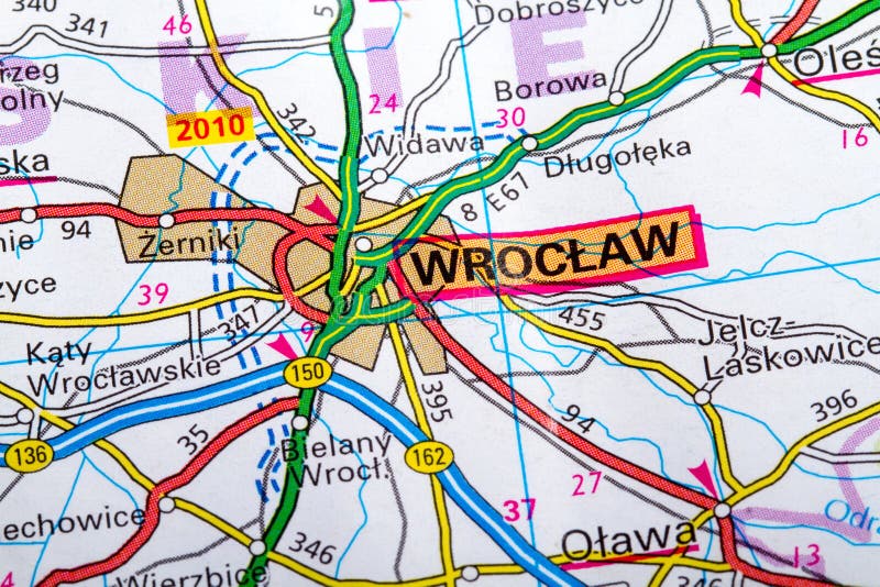 Wroclaw map stock image. Image of netherlands, holland - 36800889