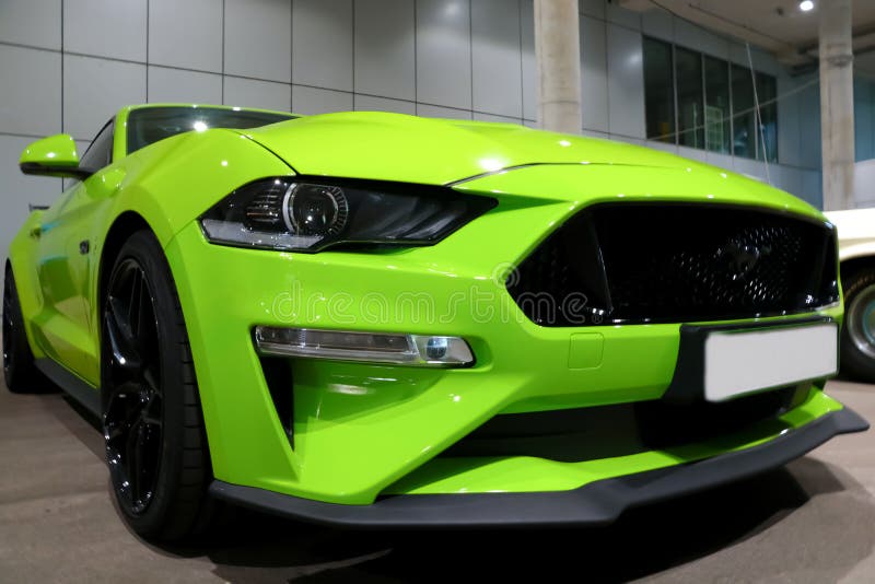 Wroclaw, Poland, August 20, 2021: Modern Powerful Car Ford Mustang ...