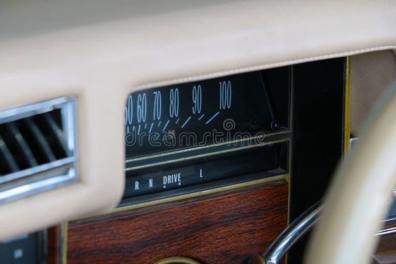 Wroclaw, Poland, August 1, 2021: Old Car Speedometer Stock Photo ...