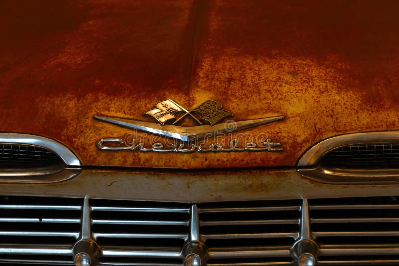 Wroclaw, Poland, August 12, 2021: Rusty Bumper of an Old Car Editorial ...