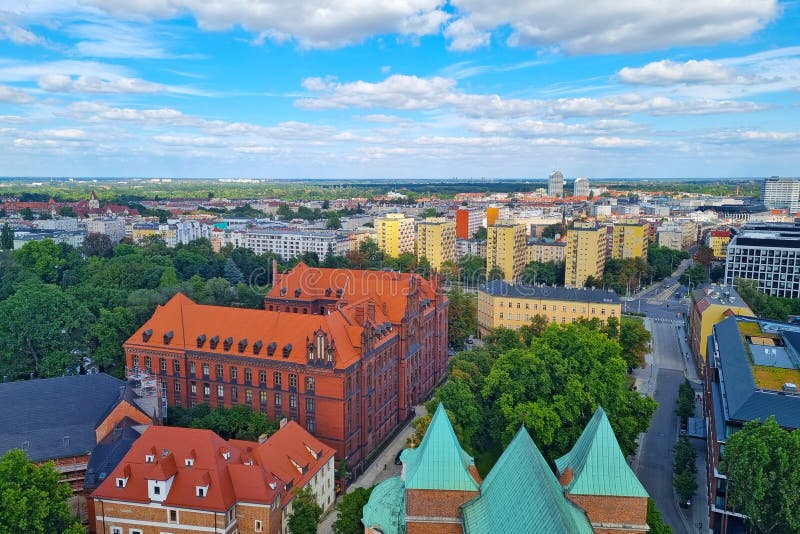Wroclaw, Poland, June 15, 2022: Beautiful Drone View of Wroclaw ...