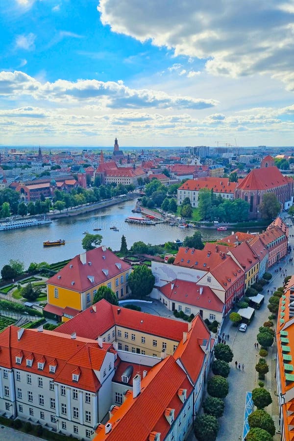 Wroclaw, Poland, June 15, 2022: Drone View of Wroclaw. Editorial Photo ...