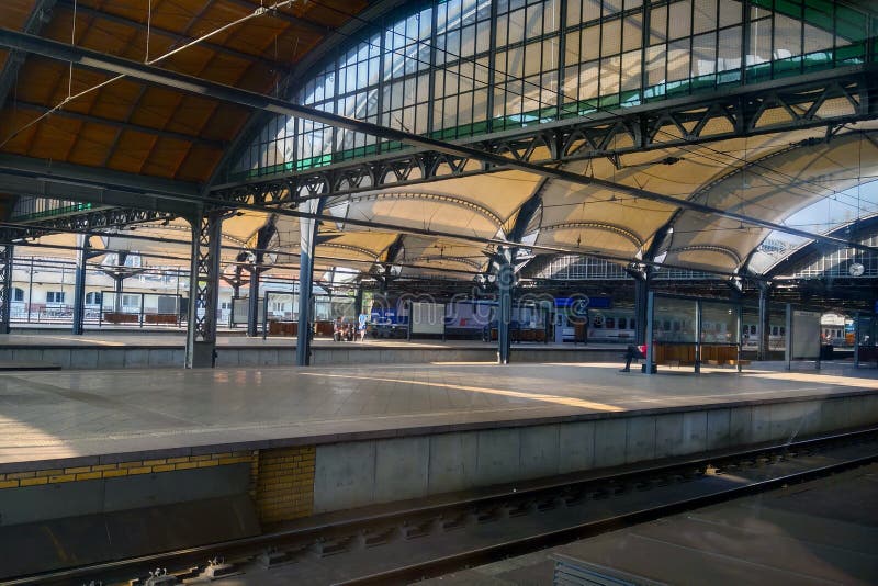 Wroclaw, Poland, November 15, 2021: Railway Station Platform. Nice ...