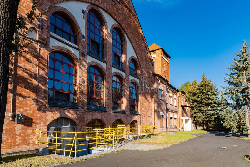 Facade of Old Pumping Station Building Editorial Photo - Image of ...