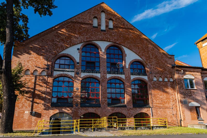Facade of Old Pumping Station Building Editorial Image - Image of town ...
