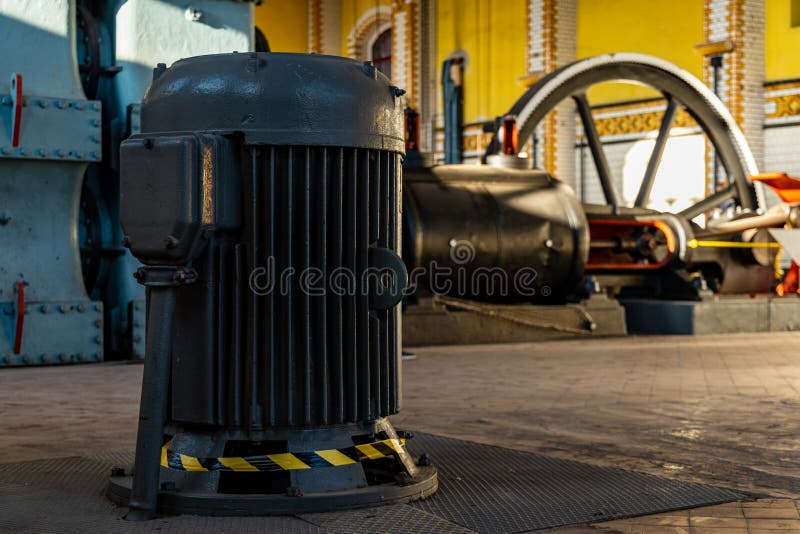 Old Constructions Inside Old Pumping Station Editorial Photo - Image of ...
