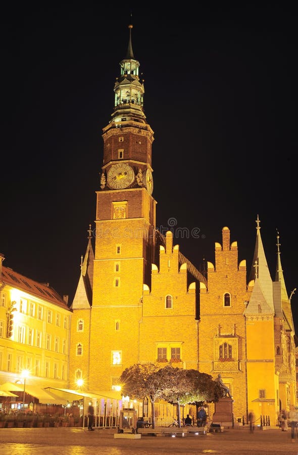 Wroclaw Town Hall stock photo. Image of destinations - 27307282