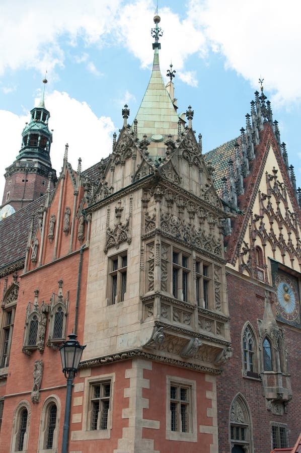 Wroclaw the town hall stock image. Image of city, historical - 87787241