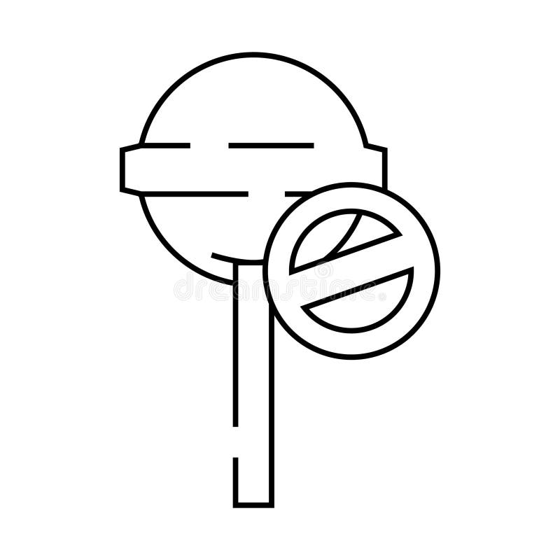 Wrong Answer Line Icon Vector Illustration Stock Vector - Illustration ...