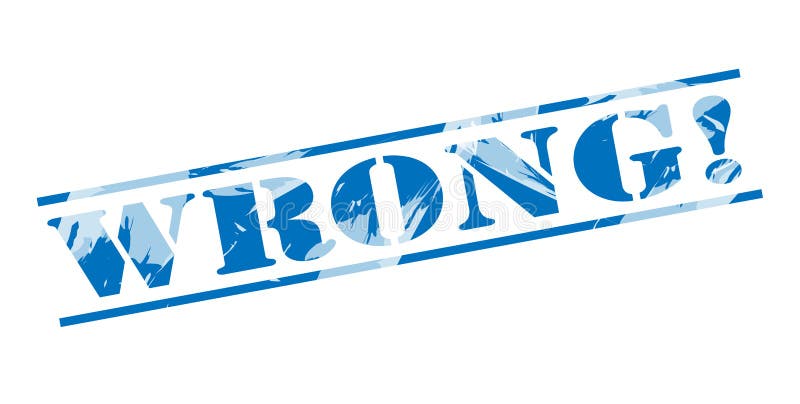 Blue Wrong Icon Isolated On Background. Modern Flat Delete Pictogram ...