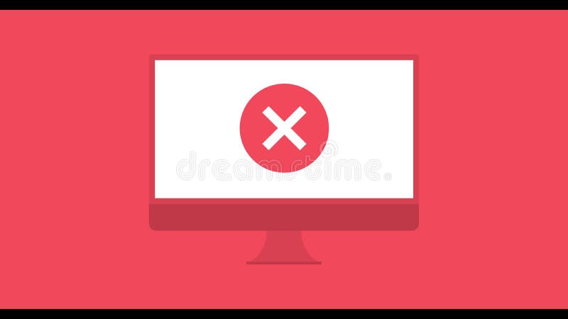 Wrong Choice on the Test. Online Learning Using a Computer. Stock Video ...