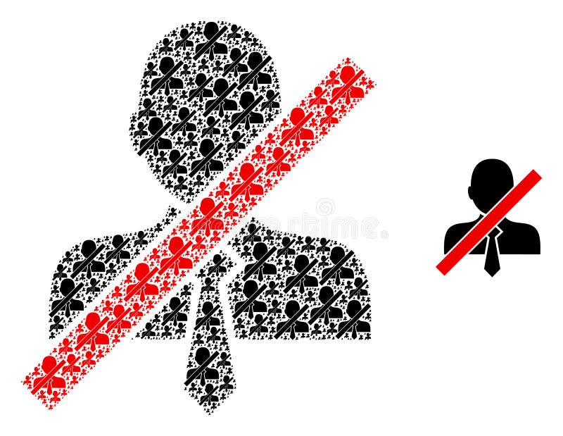 Wrong Clerk Recursive Icon Mosaic Stock Vector - Illustration of wrong ...