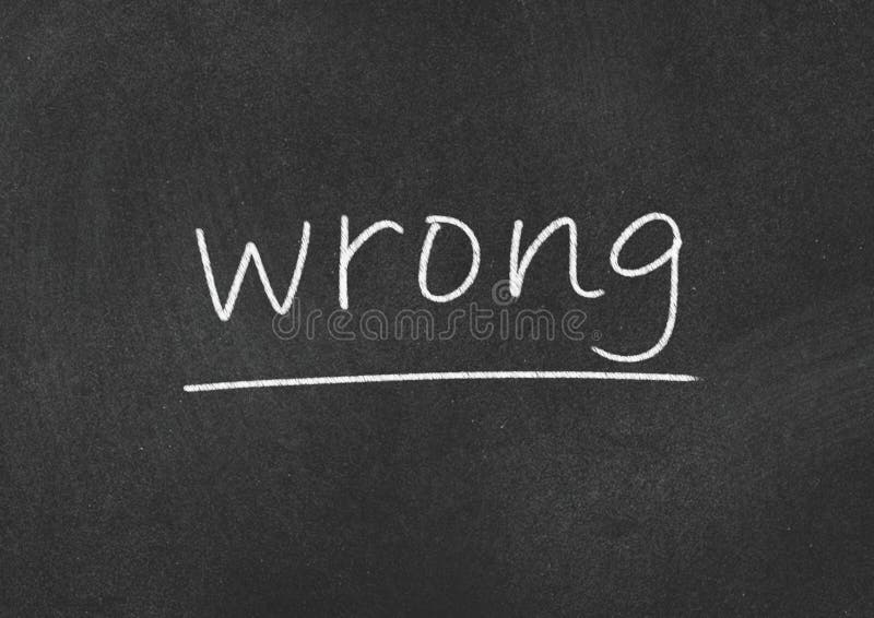 Wrong stock photo. Image of abstract, word, concept - 164720140