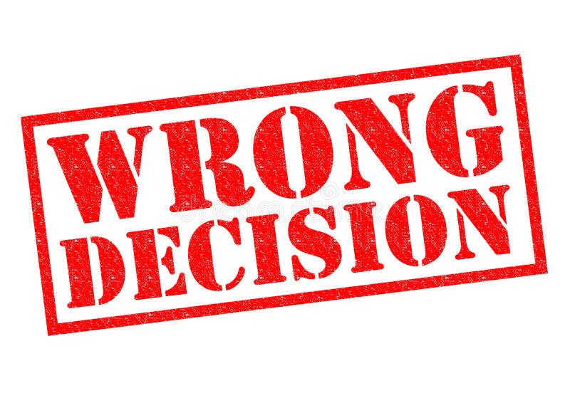 Wrong decision stock illustration. Illustration of label - 88000496