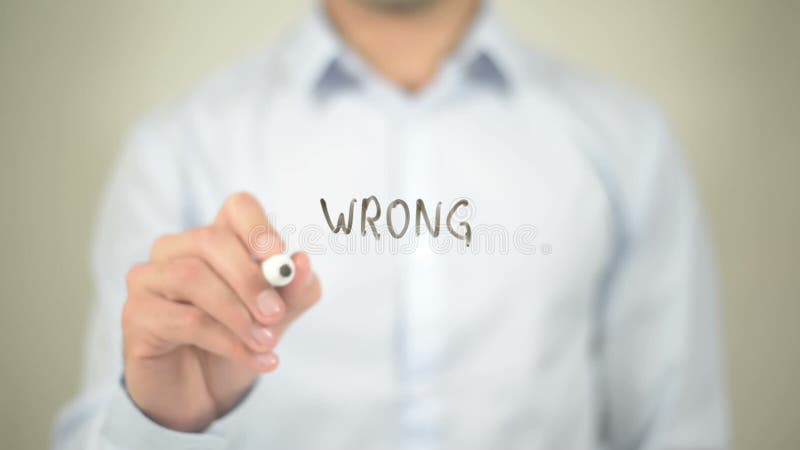 Wrong Direction, Businessman with Hologram Concept Stock Video - Video ...