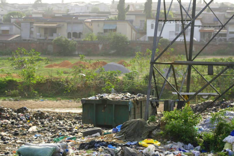 Wrong disposal of waste stock image. Image of waste, garbage - 90659847