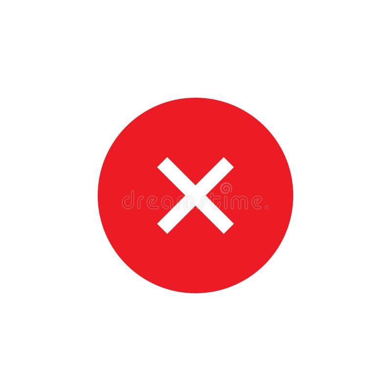 Wrong False Icon Design Template Vector Isolated Stock Illustration ... Wrong False Icon Design Template Vector Isolated Stock Illustration ...