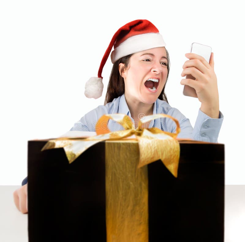 The wrong gift stock photo. Image of postal, christmas - 79847728