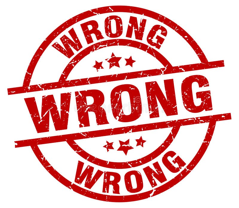 Wrong stamp stock vector. Illustration of sign, label - 122182731