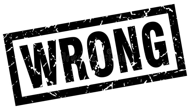 Wrong stamp stock vector. Illustration of seal, vector - 122279093