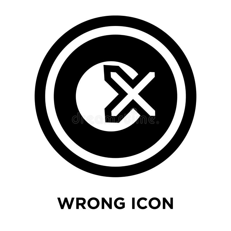 Wrong Concept Vector Linear Icon Isolated on Transparent Background ...