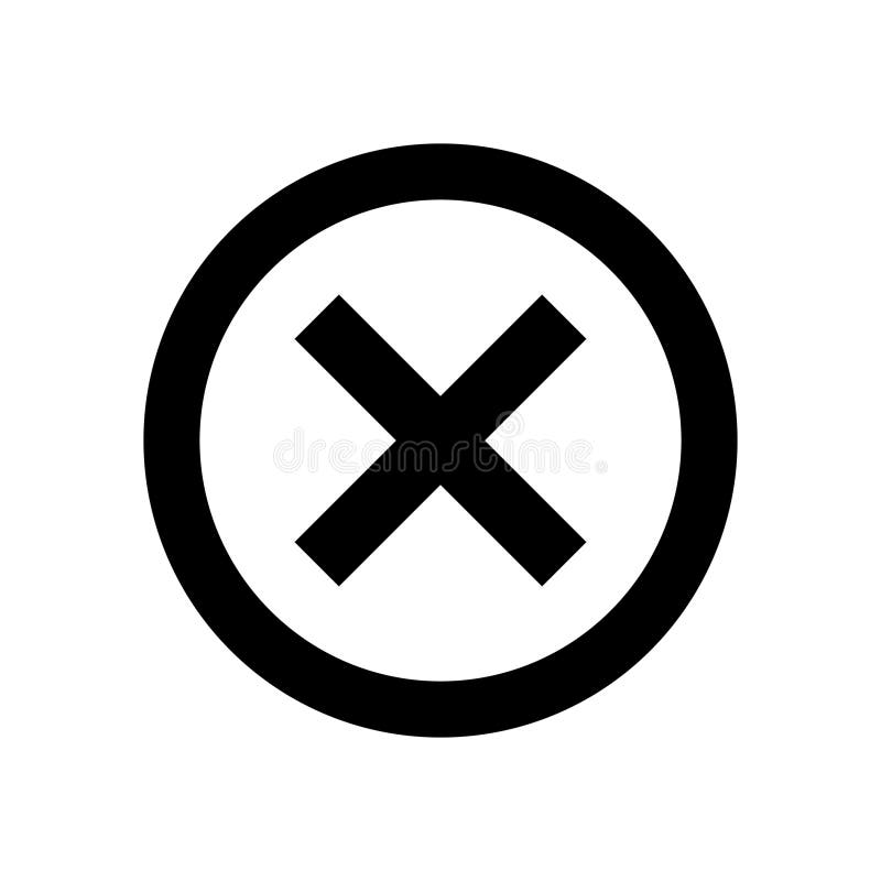 Wrong Mark Icon. Wrong Mark Vector for Right or Wrong Decision Isolated ...