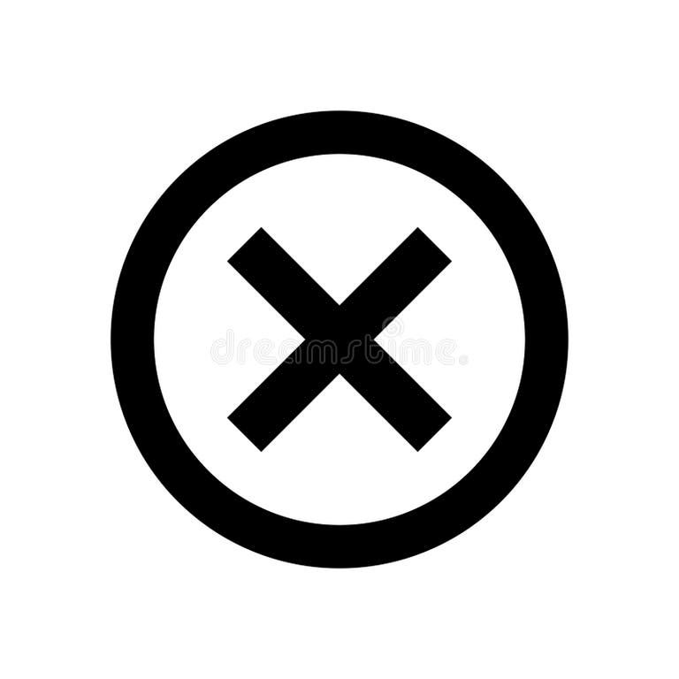 Wrong Mark Icon. Wrong Mark Vector for Right or Wrong Decision Isolated ...