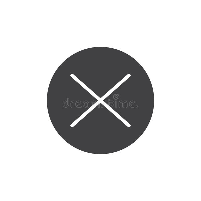Wrong mark icon vector stock vector. Illustration of perfect - 107945993