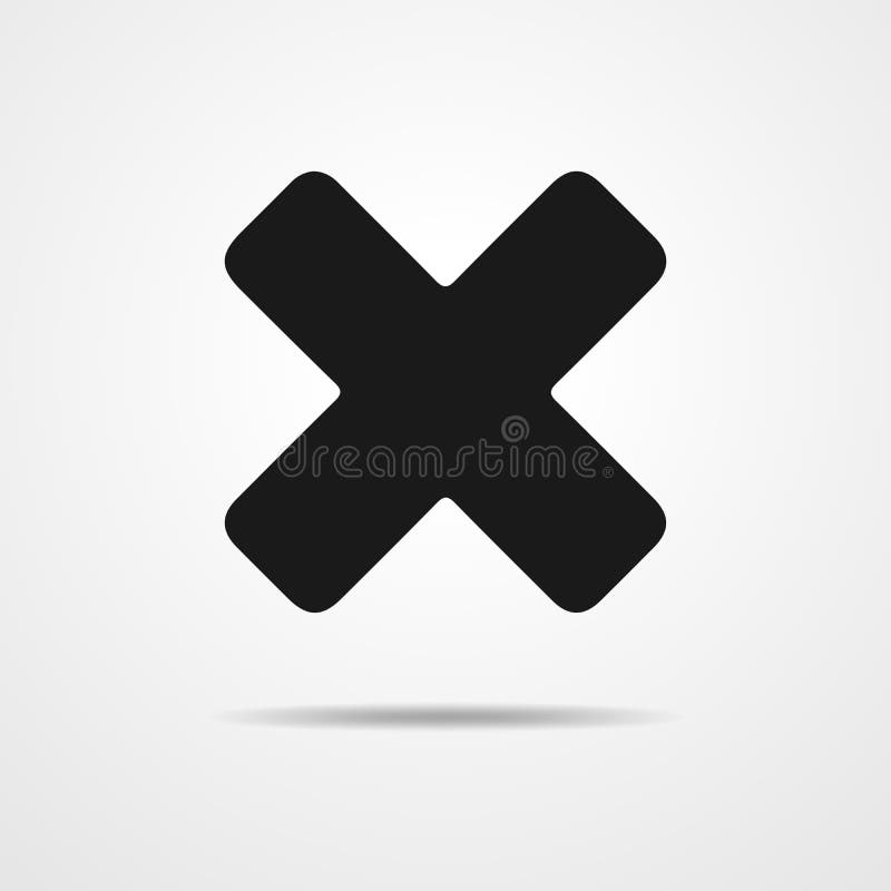 Wrong Mark. Vector Illustration. Stock Illustration - Illustration of ...