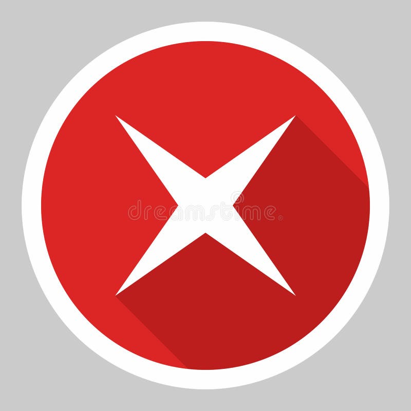 Wrong Marks, Cross Marks, Rejected, Disapproved, No, False, Not Ok ...