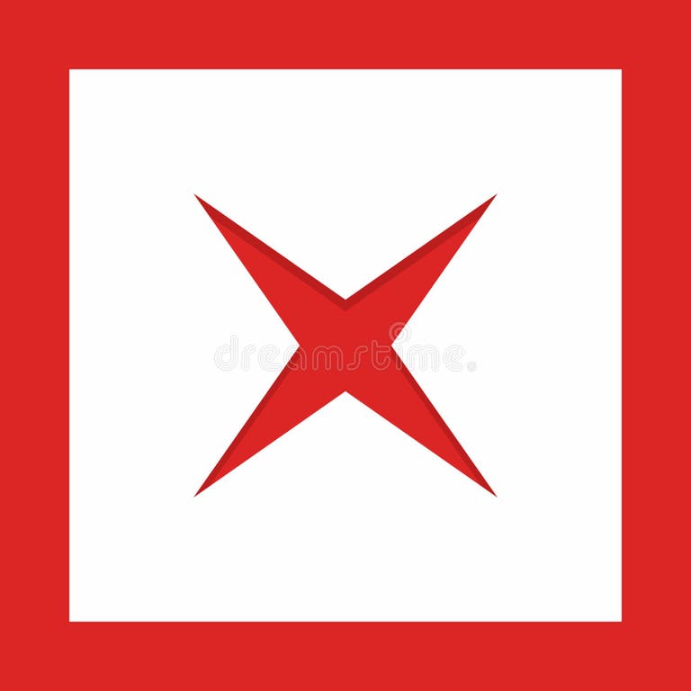 Wrong Marks, Cross Marks, Rejected, Disapproved, No, False, Not Ok ...