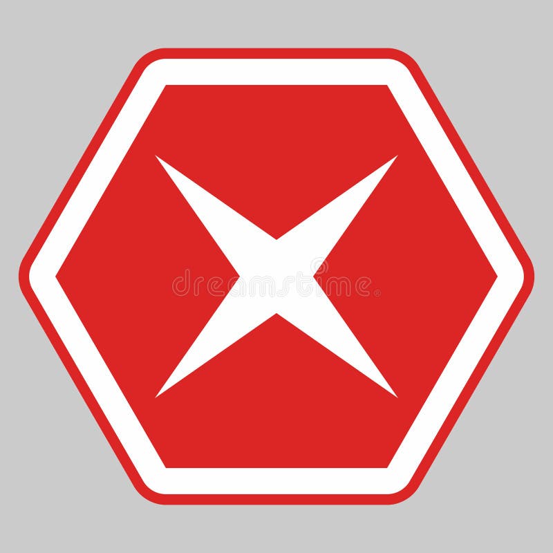 Wrong Marks, Cross Marks, Rejected, Disapproved, No, False, Not Ok ...