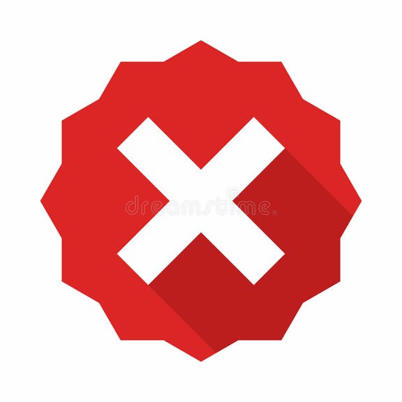 Wrong Marks, Cross Marks, Rejected, Disapproved, No, False, Not Ok ...