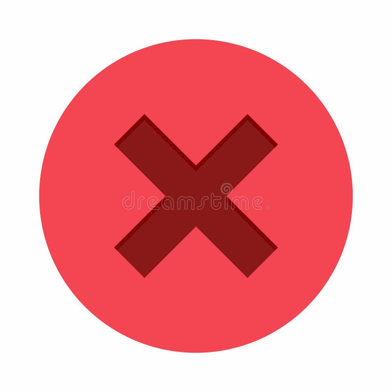 Wrong Marks, Cross Marks, Rejected, Disapproved, No, False, Not Ok ...