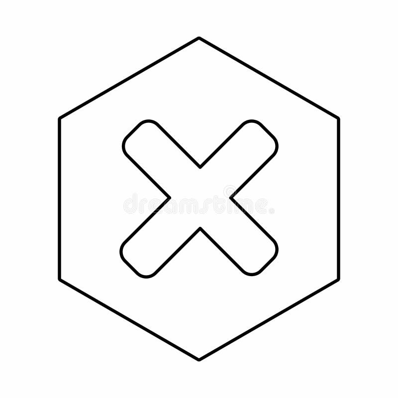 Wrong Marks, Cross Marks, Rejected, Disapproved, No, False, Not Ok ...