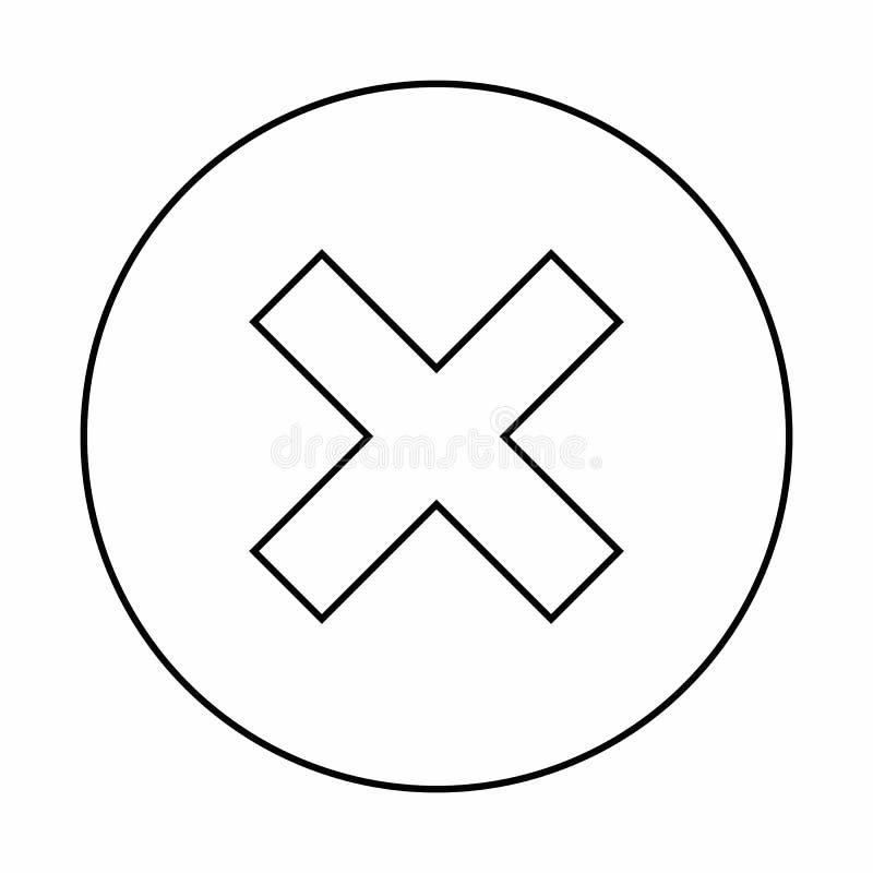 Wrong Marks, Cross Marks, Rejected, Disapproved, No, False, Not Ok ...