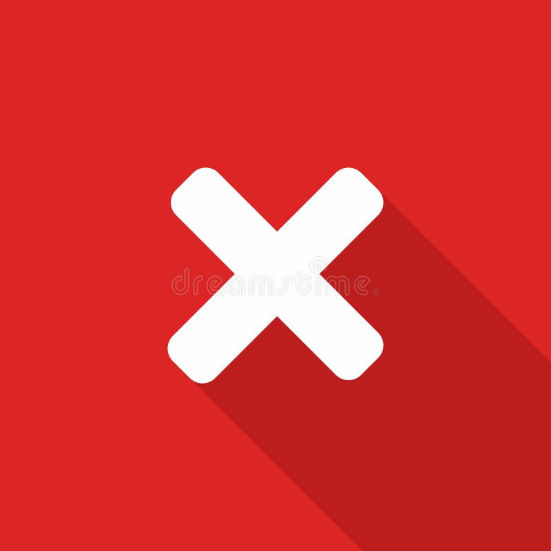 Wrong Marks, Cross Marks, Rejected, Disapproved, No, False, Not Ok ...