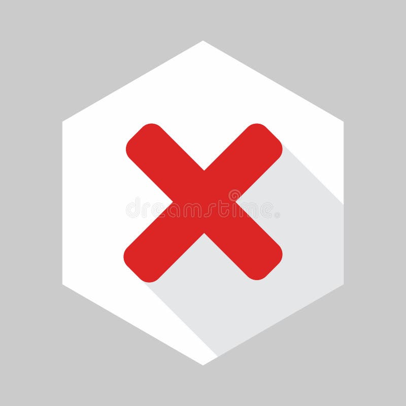 Wrong Marks, Cross Marks, Rejected, Disapproved, No, False, Not Ok ...