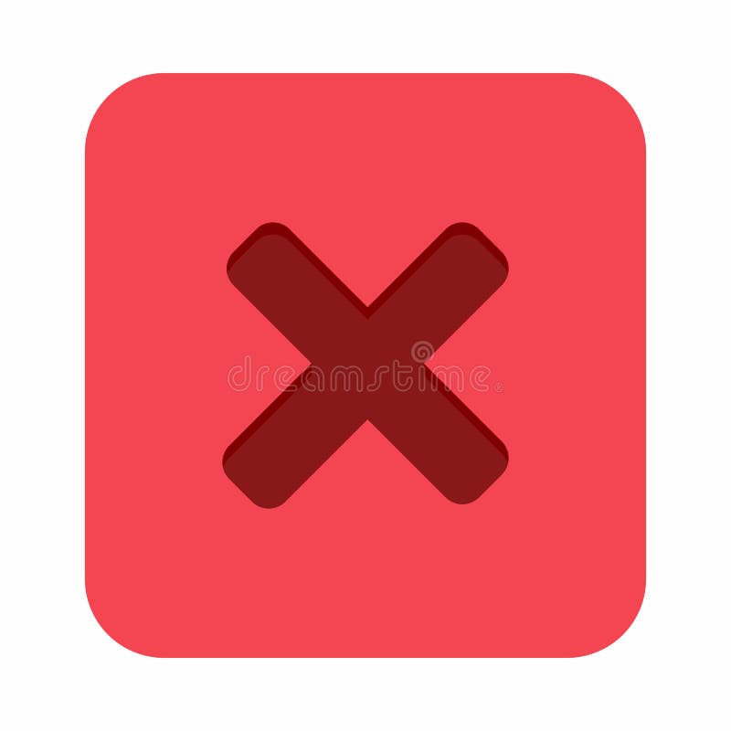 Wrong Marks, Cross Marks, Rejected, Disapproved, No, False, Not Ok ...