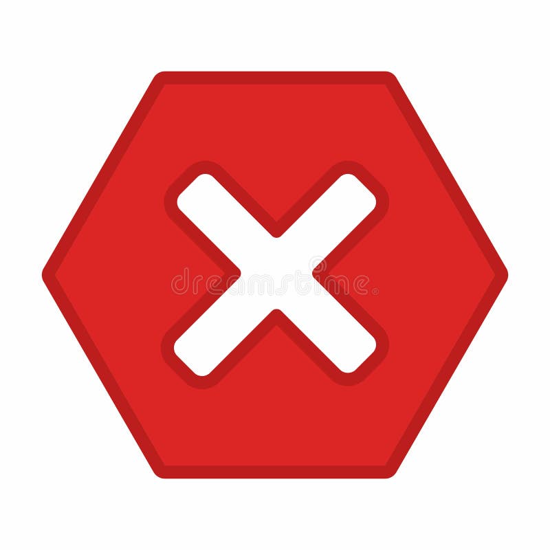 Wrong Marks, Cross Marks, Rejected, Disapproved, No, False, Not Ok ...