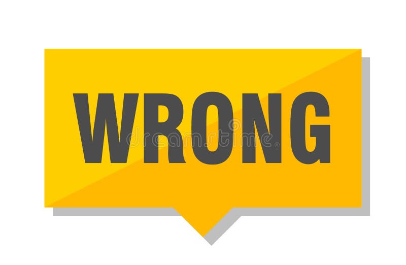 Wrong Yellow Round Symbol Isolated Stock Illustration - Illustration of ...