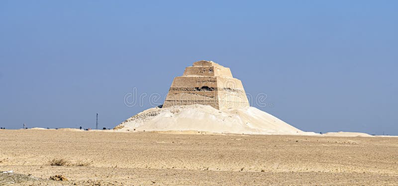Wrong Pyramid in Meidum, Near Cairo. Egypt. One of the Oldest Sights of ...