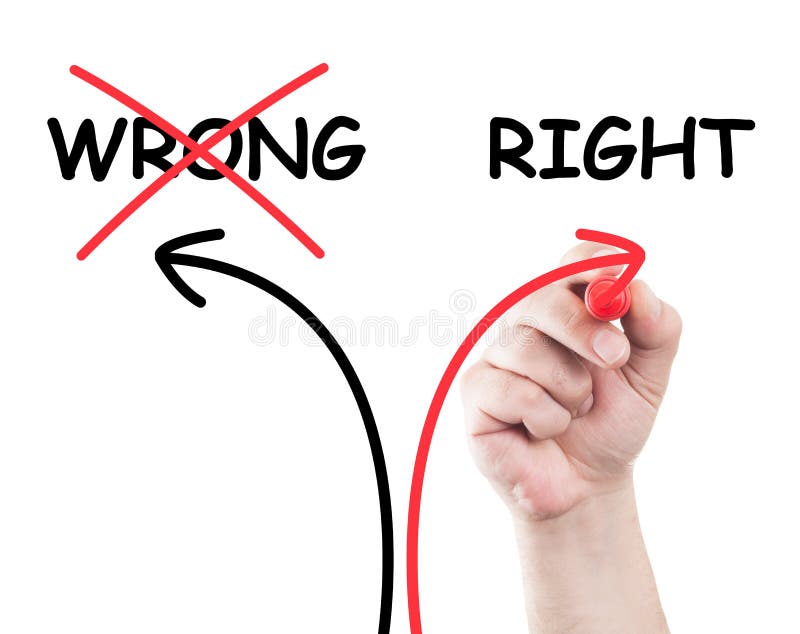 Wrong or Right Ethical Question Stock Image - Image of ethics, wrong ... Wrong or Right Ethical Question Stock Image - Image of ethics, wrong ...