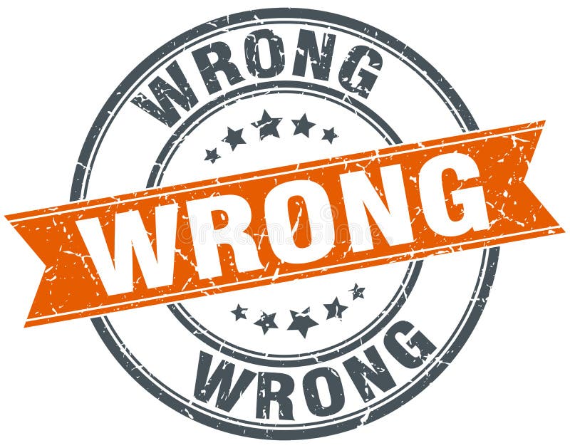 Wrong Red Round Symbol Isolated Stock Illustration - Illustration of ...